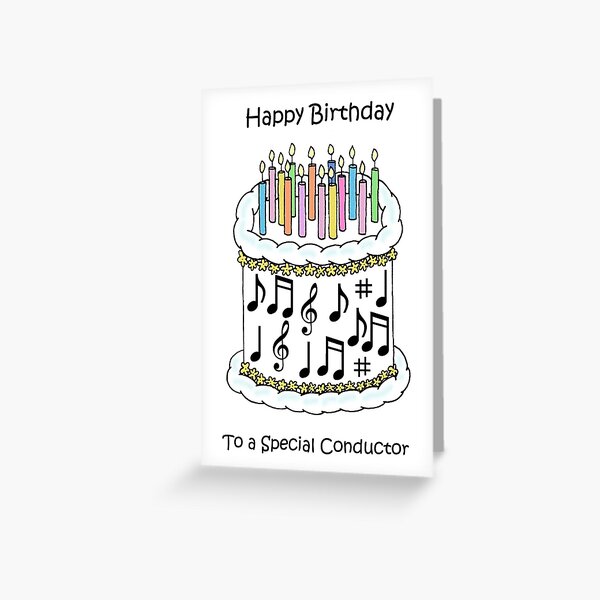 "Happy Birthday to Conductor Musical Director" Greeting Card for Sale ...