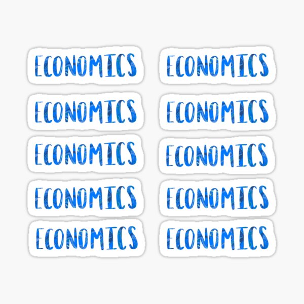 "Economics Label Design for Schoolwork/Manifestation" Sticker by Kanbi ...