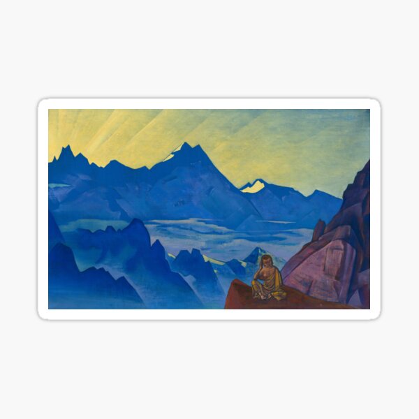 "Milarepa, the One Who Harkened by Nicholas Roerich" Sticker for Sale ...