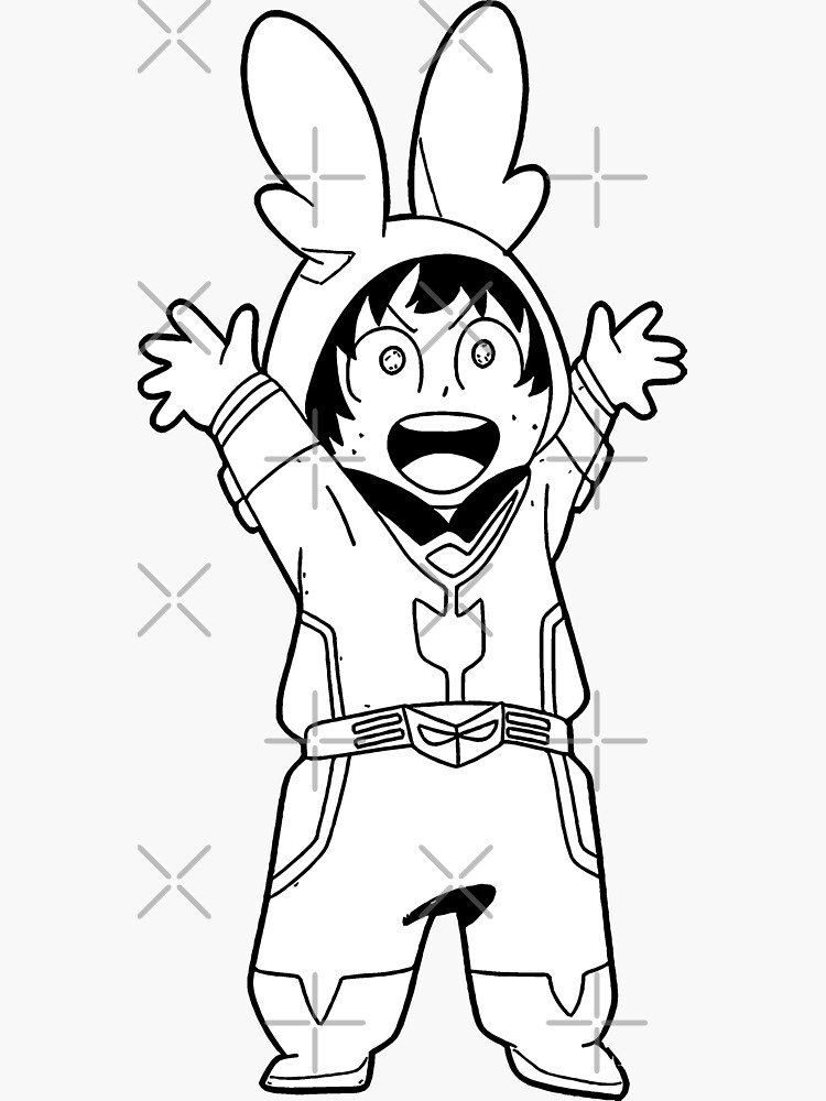 "Little Deku" Sticker by merchboxin | Redbubble