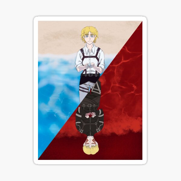 "Armin Attack on Titan" Sticker for Sale by elli-oat | Redbubble
