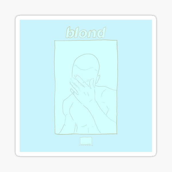 "A blue Frank Ocean Sticker" Sticker for Sale by Zoemills | Redbubble