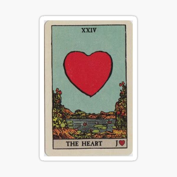 "Heart Tarot Card" Sticker by StickersByMas | Redbubble