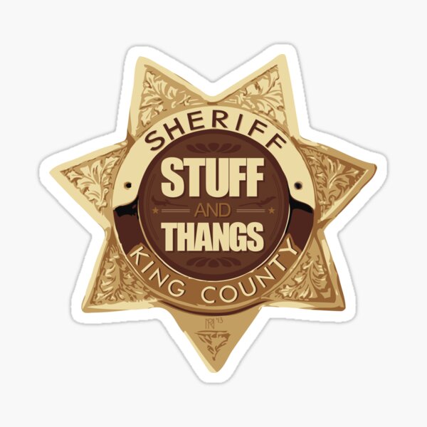 "Stuff & Thangs" Sticker for Sale by mlauxdesign | Redbubble