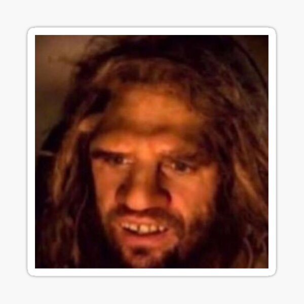"Caveman Meme" Sticker by 1stMemesShop | Redbubble
