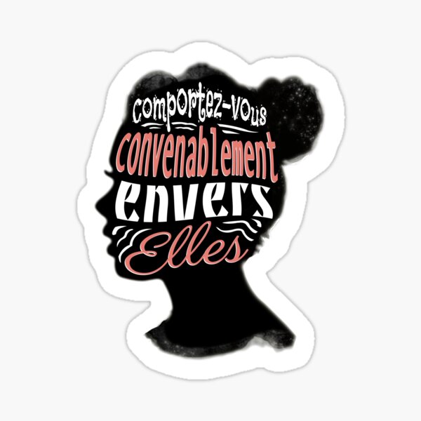 "Female profile" Sticker by FashionHeritage | Redbubble