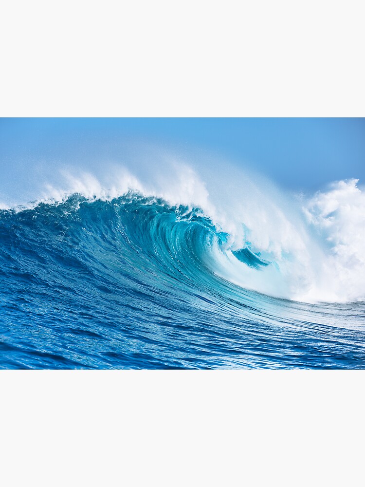 "Blue Ocean Wave" Sticker by Foonzy | Redbubble