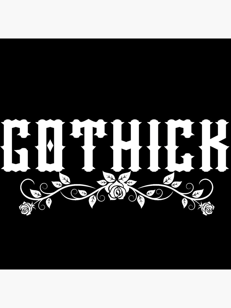 "Gothick" Sticker for Sale by ShoppeMorbid | Redbubble