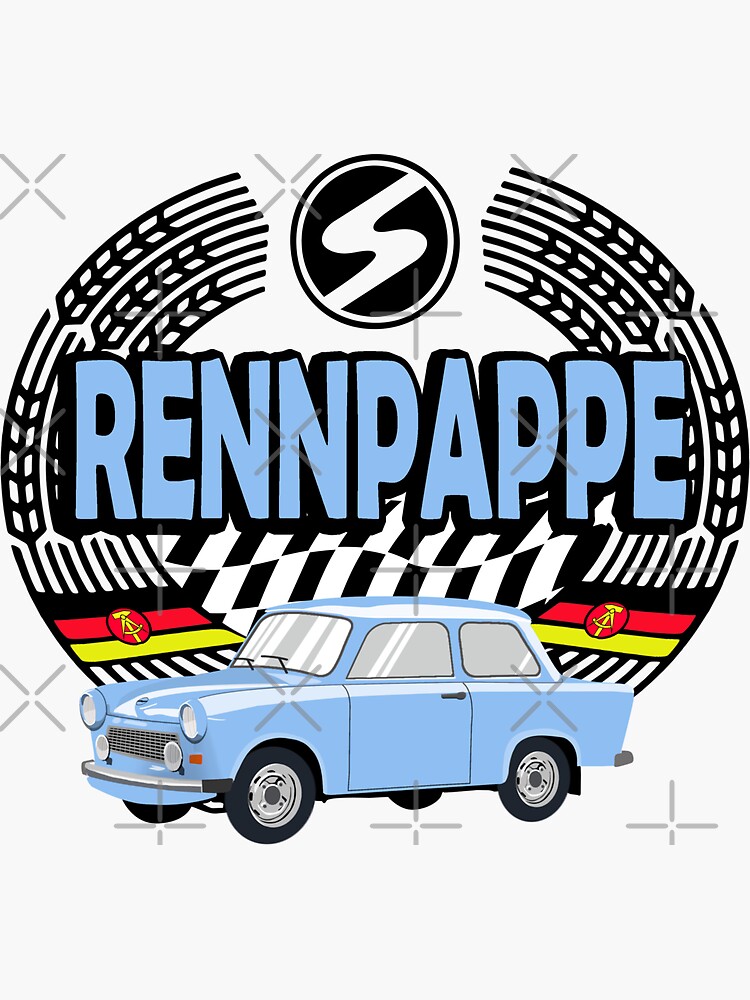 "DRR Automobil Trabi Trabant racing cardboard" Sticker by ...