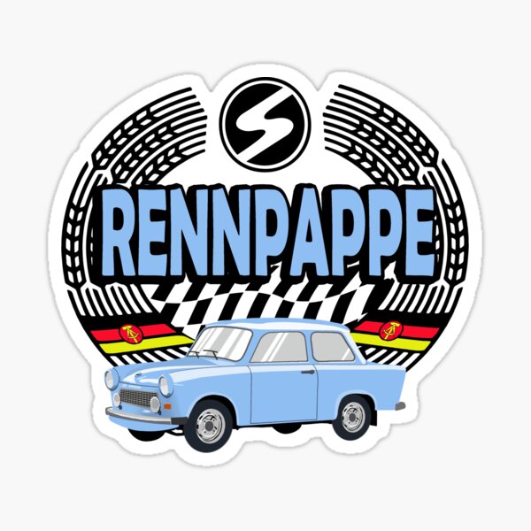 "DRR Automobil Trabi Trabant racing cardboard" Sticker for Sale by ...