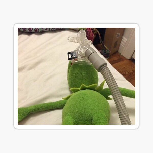 "hospital Kermit" Sticker by peachysage | Redbubble