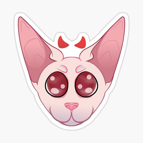 "Evil Bingus" Sticker for Sale by Vlueberry | Redbubble