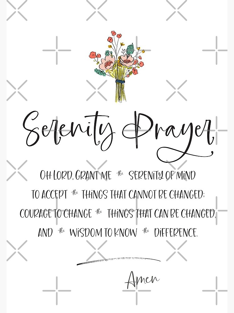 "Serenity Prayer, Recovery, Healing, Hope, Celebrate Recovery" Spiral ...