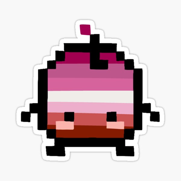 "Pink Lesbian Junimo" Sticker for Sale by dr-victor-hyde | Redbubble