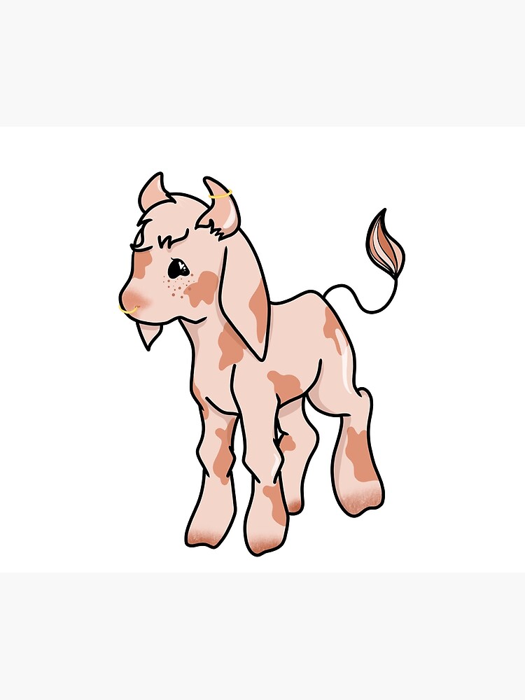 "Peach Cow" Poster for Sale by ahlukip | Redbubble