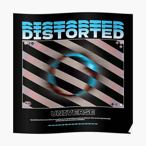 "Distorted" Poster for Sale by Spectrae | Redbubble