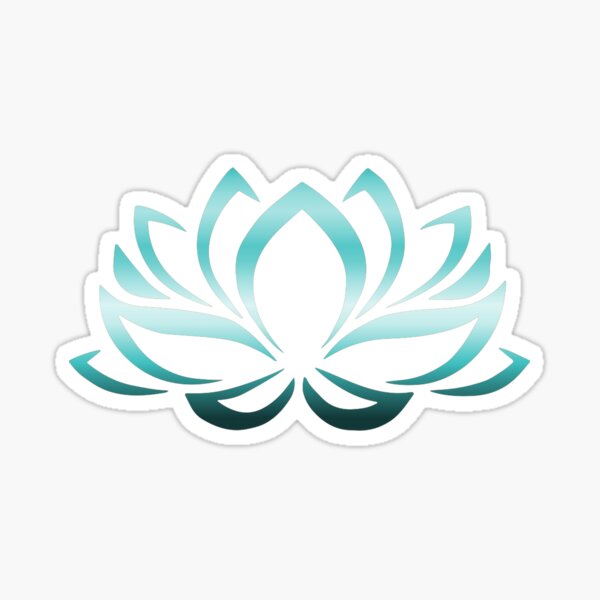 "Gentle "Pocket" Lotus Flower In Light Blue" Sticker for Sale by ...