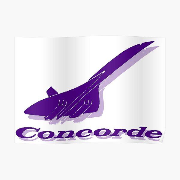 "Concorde Logo Classic Retro" Poster for Sale by empanadilla | Redbubble