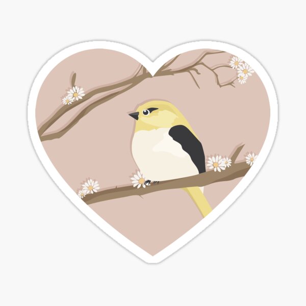 "Yellow Bird" Sticker for Sale by MHughesGraphics | Redbubble