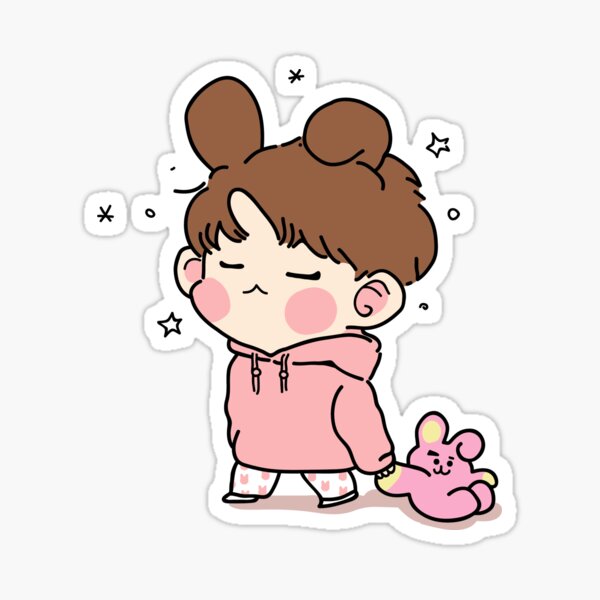 "BTS Jungkook JK" Sticker for Sale by RoniPool | Redbubble