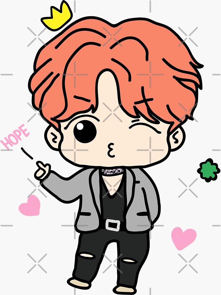 "BTS J-Hope Hoseok" Sticker for Sale by Roni Pool | Redbubble