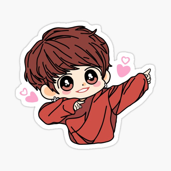 "BTS Jungkook JK" Sticker for Sale by RoniPool | Redbubble