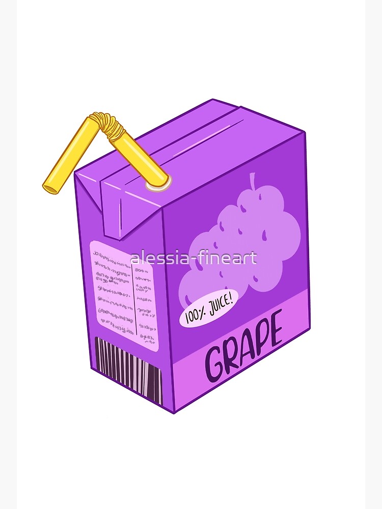 "Grape juice box" Poster by alessia-fineart | Redbubble