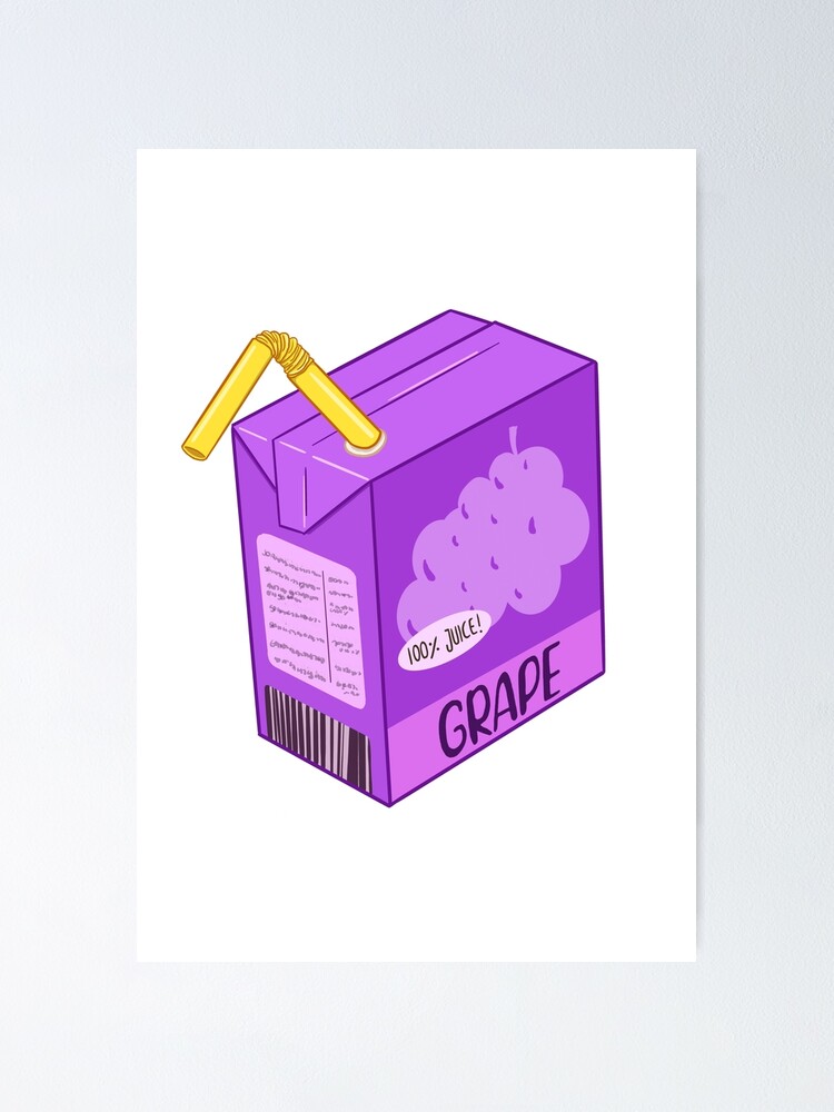 "Grape juice box" Poster by alessia-fineart | Redbubble