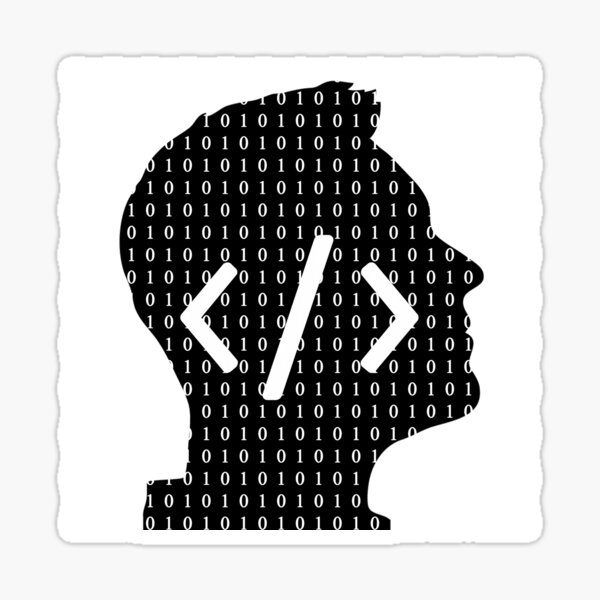"binary 01" Sticker by Dezineranwa | Redbubble