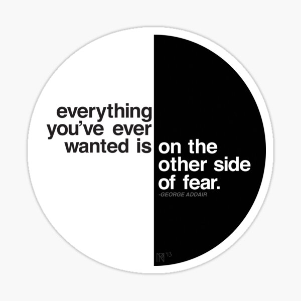 "Fear" Sticker by mlauxdesign | Redbubble