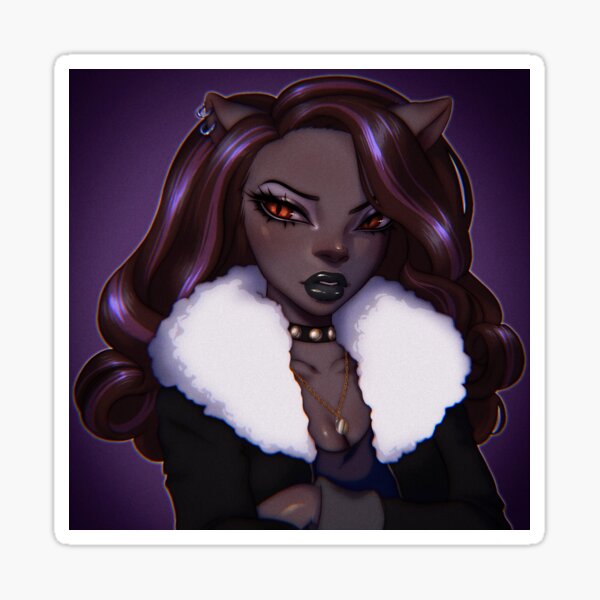 "Shadow Clawdeen" Sticker for Sale by Mmooncloud | Redbubble