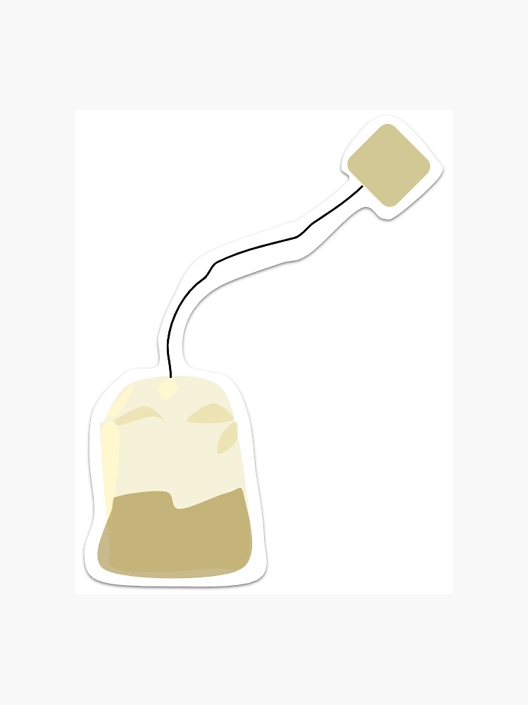 "Tea Bag" Sticker for Sale by Dancing--Rain | Redbubble
