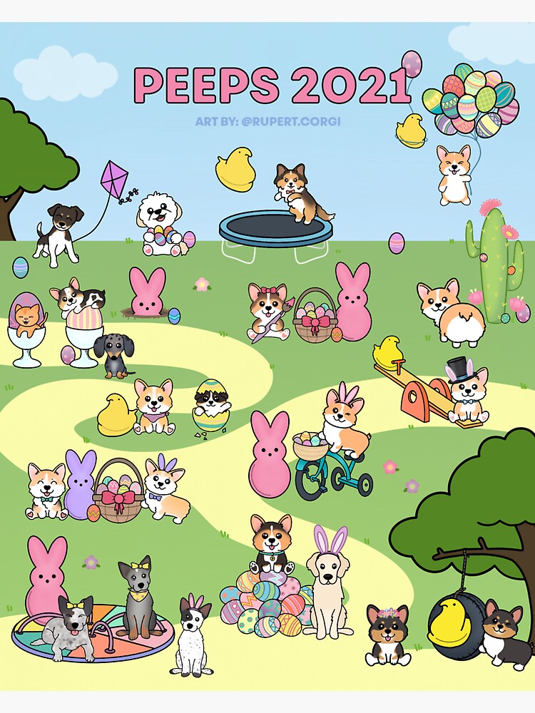 "Peep Poster 2021" Sticker by EJIllustrates | Redbubble