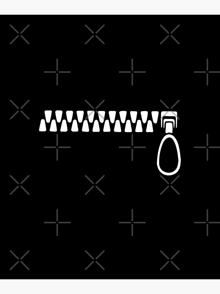 "Cute zipper smile teeth" Poster by cxytees | Redbubble