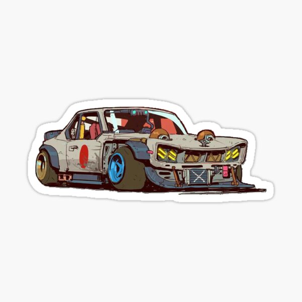 "Modified car" Sticker for Sale by ZubliMax | Redbubble
