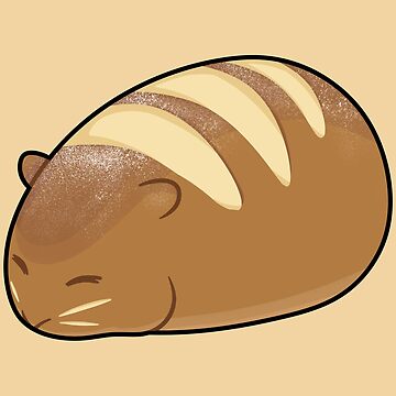 "Homemade Bread Loaf Hamster" Sticker for Sale by Floramisu | Redbubble