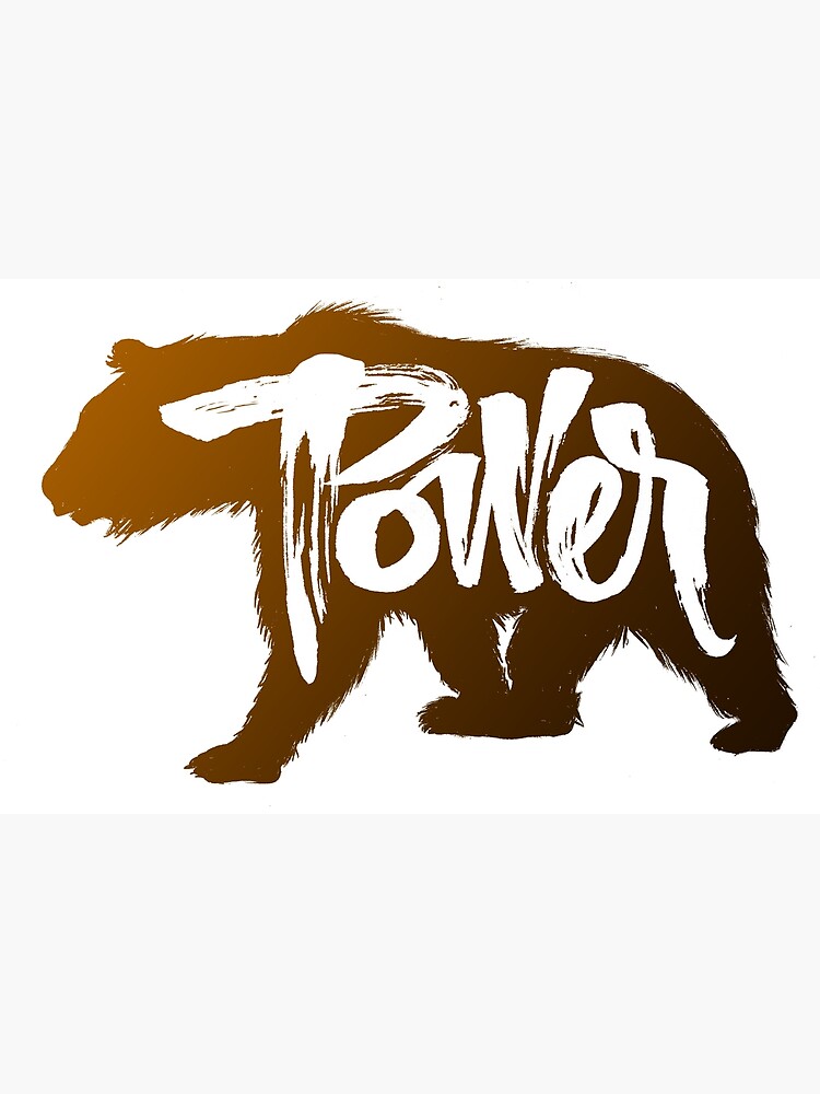 "Power Bear" Poster for Sale by glenndiaz | Redbubble