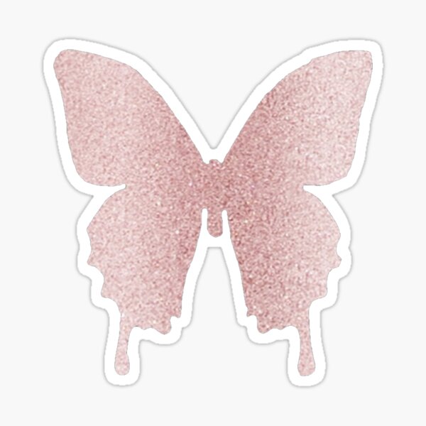 "Rose Gold Butterfly " Sticker for Sale by springbutterfly | Redbubble