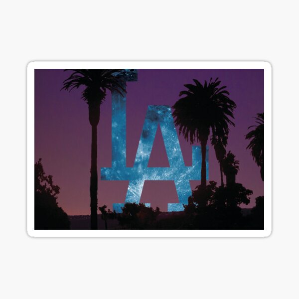 "LA" Sticker for Sale by ChanceValentin | Redbubble