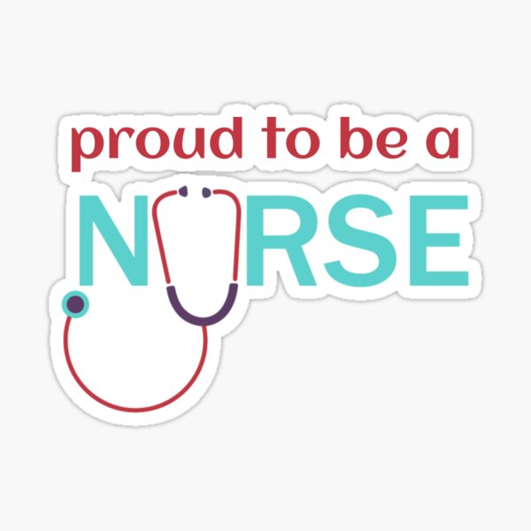 "Frontliner hero. Nurse.er nurse on duty. proud to be a nurse" Sticker ...