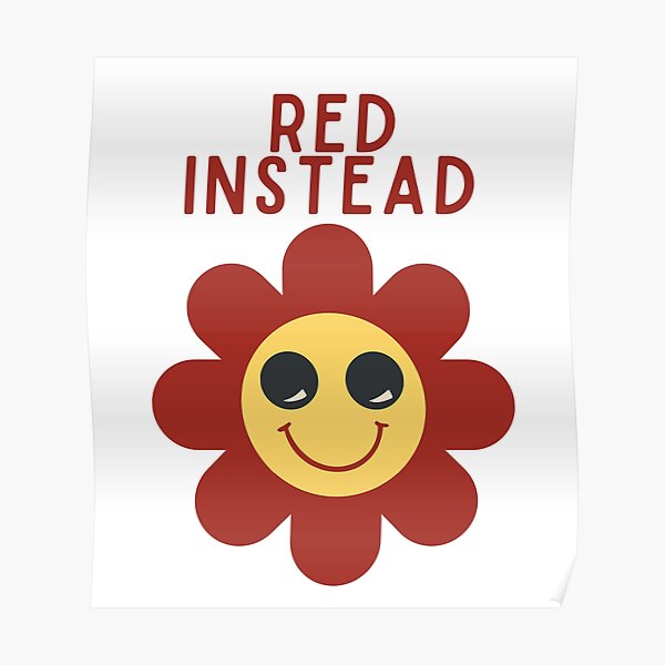 "Red Instead Sunflower for Autism Acceptance Month April" Poster for ...