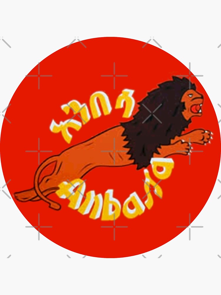 "Anbessa Lion አንበሳ " Sticker for Sale by yikunopia | Redbubble