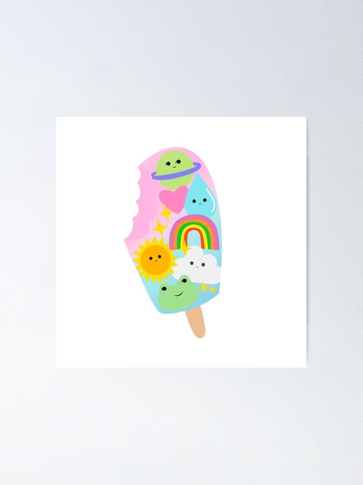 "Rainbow paddle pop" Poster for Sale by meripickle | Redbubble