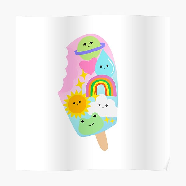 "Rainbow paddle pop" Poster for Sale by meripickle | Redbubble