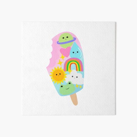 "Rainbow paddle pop" Art Board Print by meripickle | Redbubble