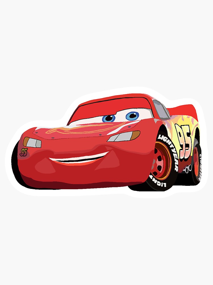 "Lightning Mcqueen Sticker" Sticker for Sale by mkehl07 | Redbubble