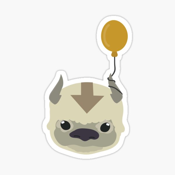 "Appa From Avatar with Balloon" Sticker for Sale by livitta | Redbubble