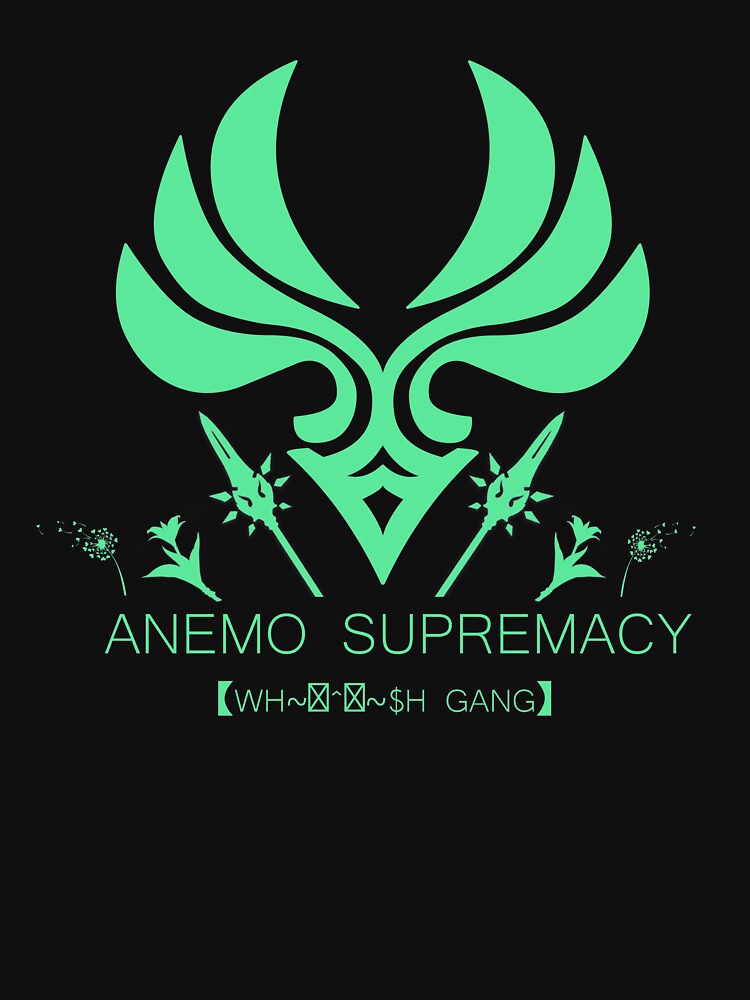 "Genshin Impact Anemo Supremacy" T-shirt for Sale by charlierockitt ...