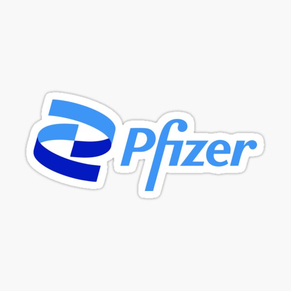 "Amazing Pfizer Logo" Sticker by zadafki | Redbubble