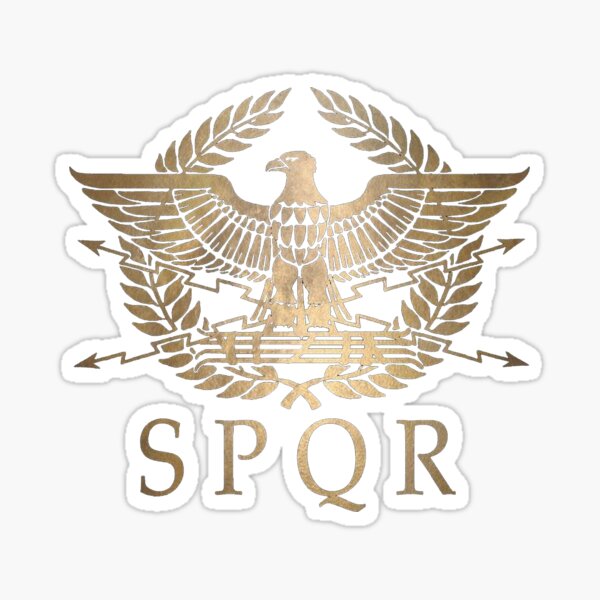 "Bestselling SPQR Logo" Sticker for Sale by iyondaa | Redbubble